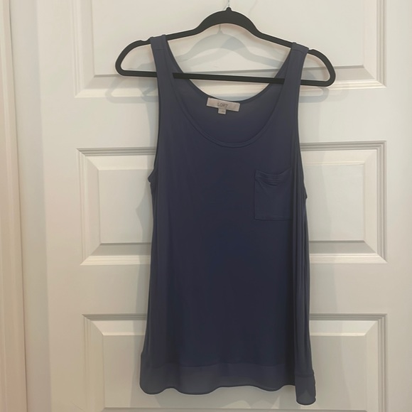 LOFT | Tops | Loft Tunic Tank In Denim Color | Poshmark